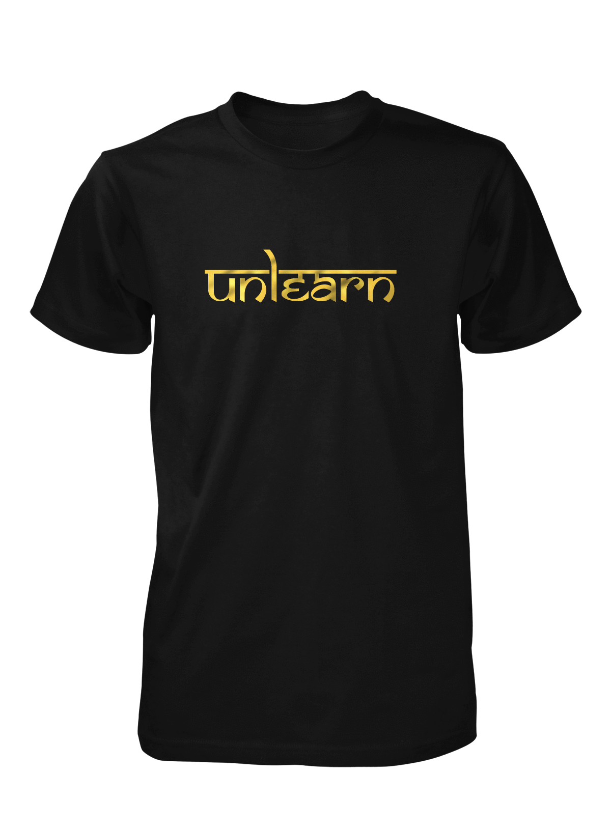Sanskrit unlearn - Relaxed Fit Black T-Shirt – unlearn.